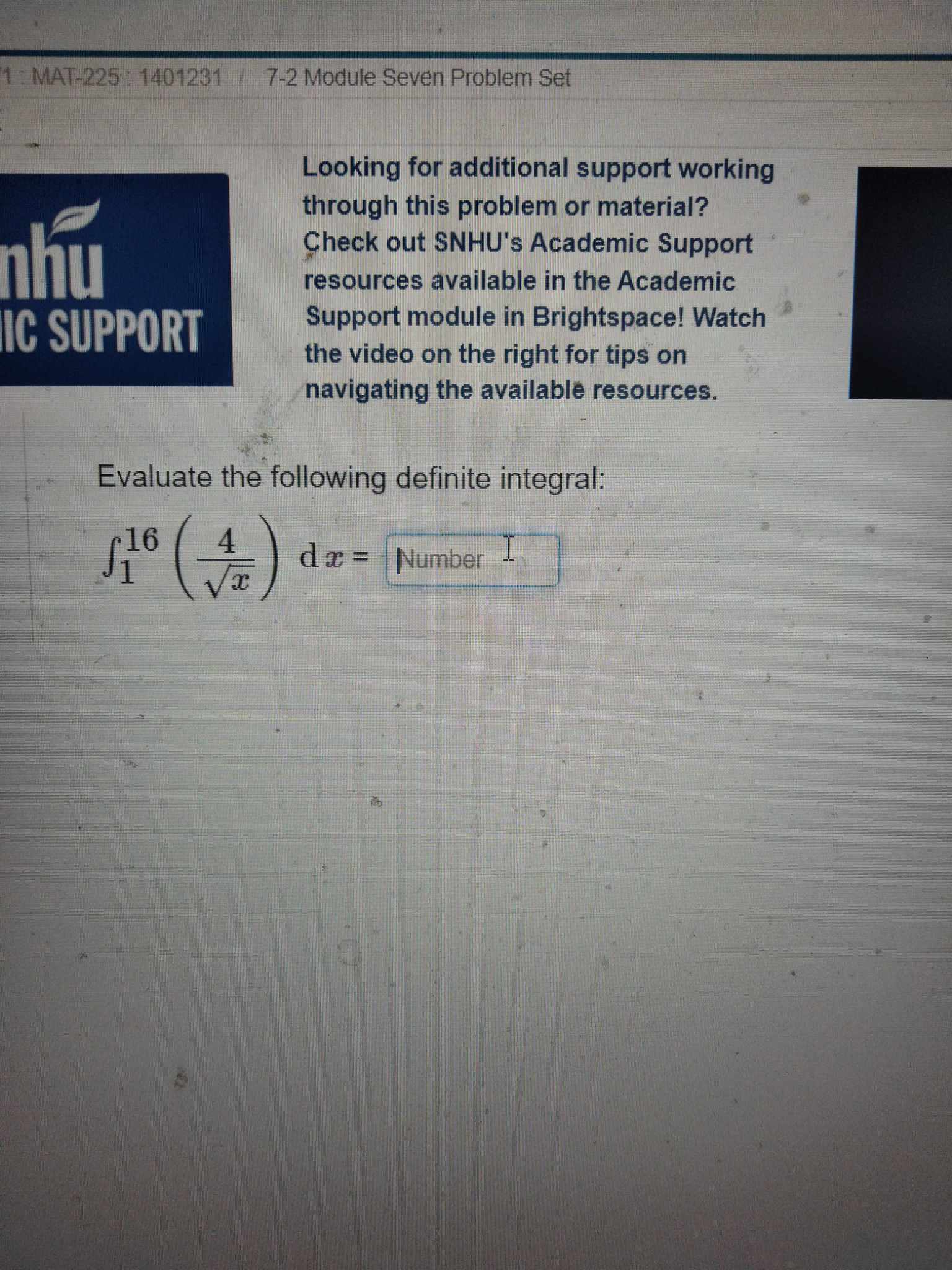 Solved 1: MAT-225: 1401231 7-2 Module Seven Problem Set | Chegg.com
