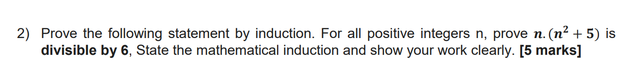 Solved 2) Prove the following statement by induction. For | Chegg.com Solved 2) Prove the following statement by induction. For | Chegg.com