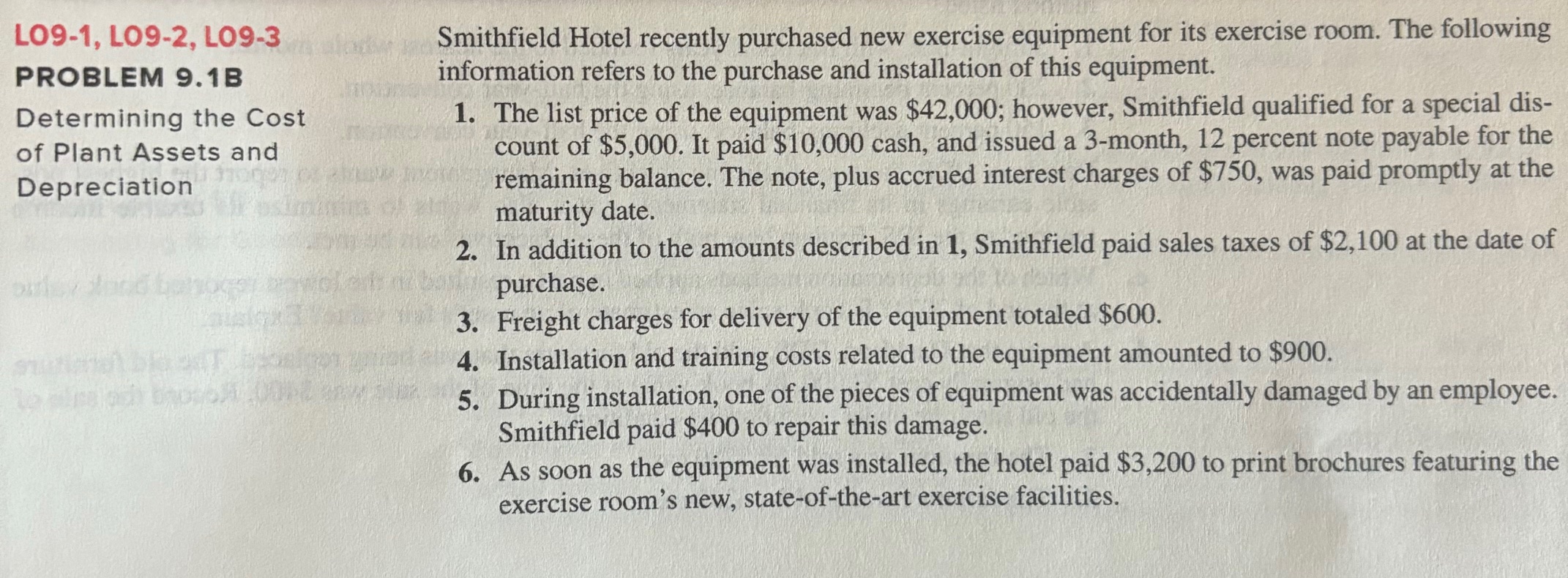Solved L09-1, LO9-2, L09-3 PROBLEM 9.1B Determining the Cost | Chegg.com