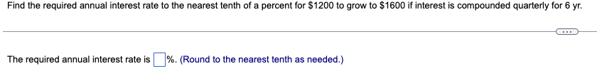 Solved Find the required annual interest rate to the nearest | Chegg.com