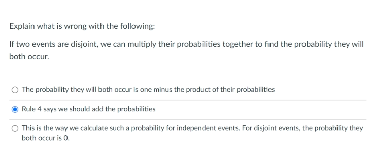 Solved Explain what is wrong with the following: If two | Chegg.com