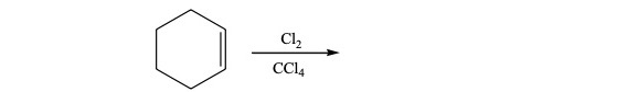 Solved When cyclohexene reacts with chlorine in carbon | Chegg.com