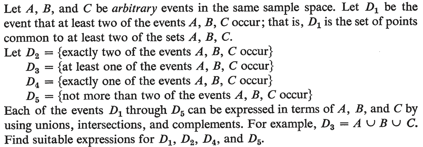 Solved Let A,B, ﻿and C be ﻿arbitrary events in ﻿the same | Chegg.com