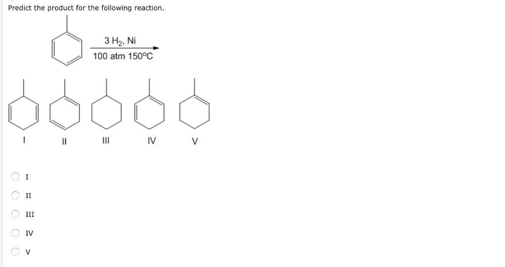 Solved Predict the product for the following reaction. 3 H2, | Chegg.com