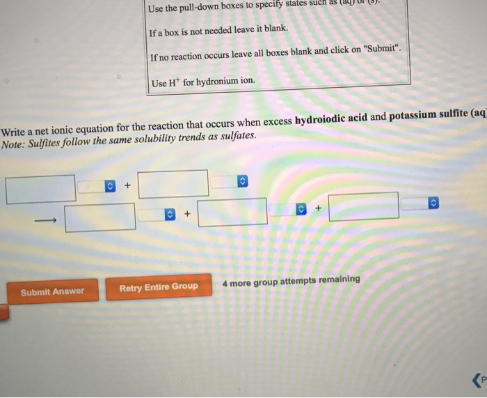 Solved Use the pull-down boxes to specify states such as | Chegg.com
