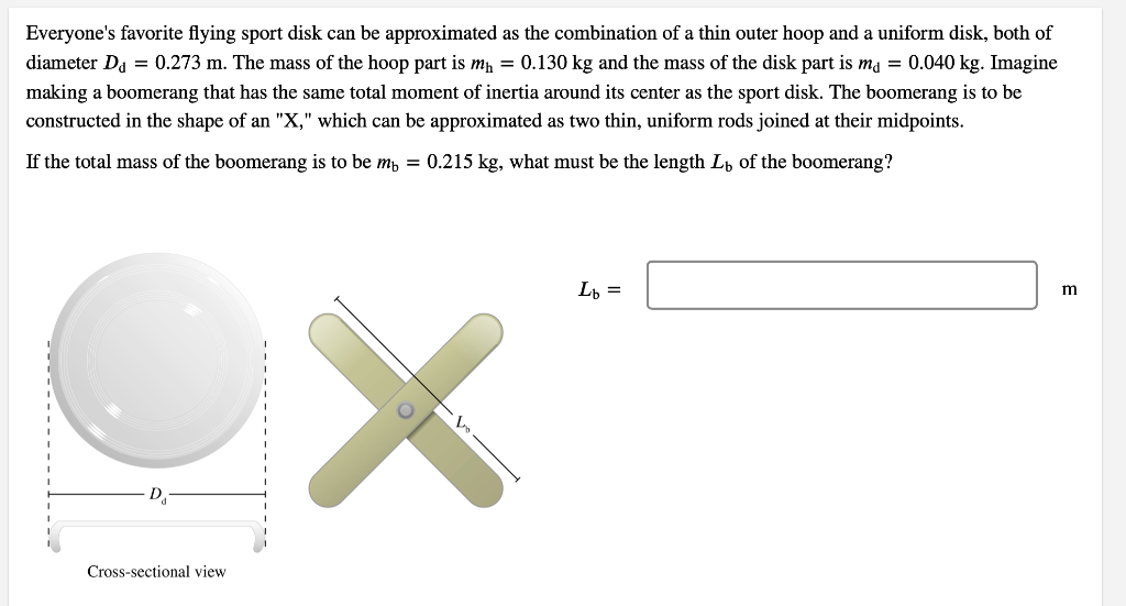 Solved Everyone's favorite flying sport disk can be | Chegg.com