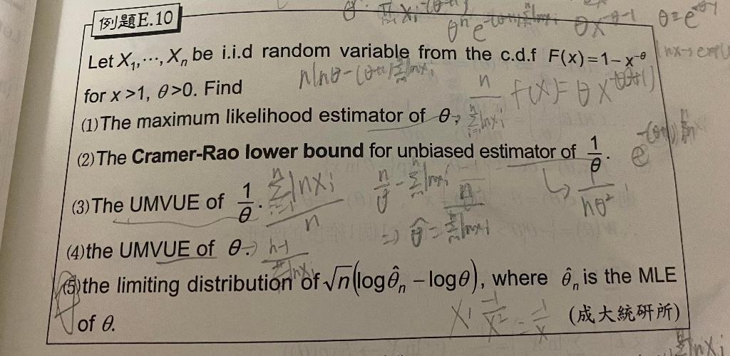 Solved Let X1,⋯,Xn be i.i.d random variable from the c.d.f | Chegg.com