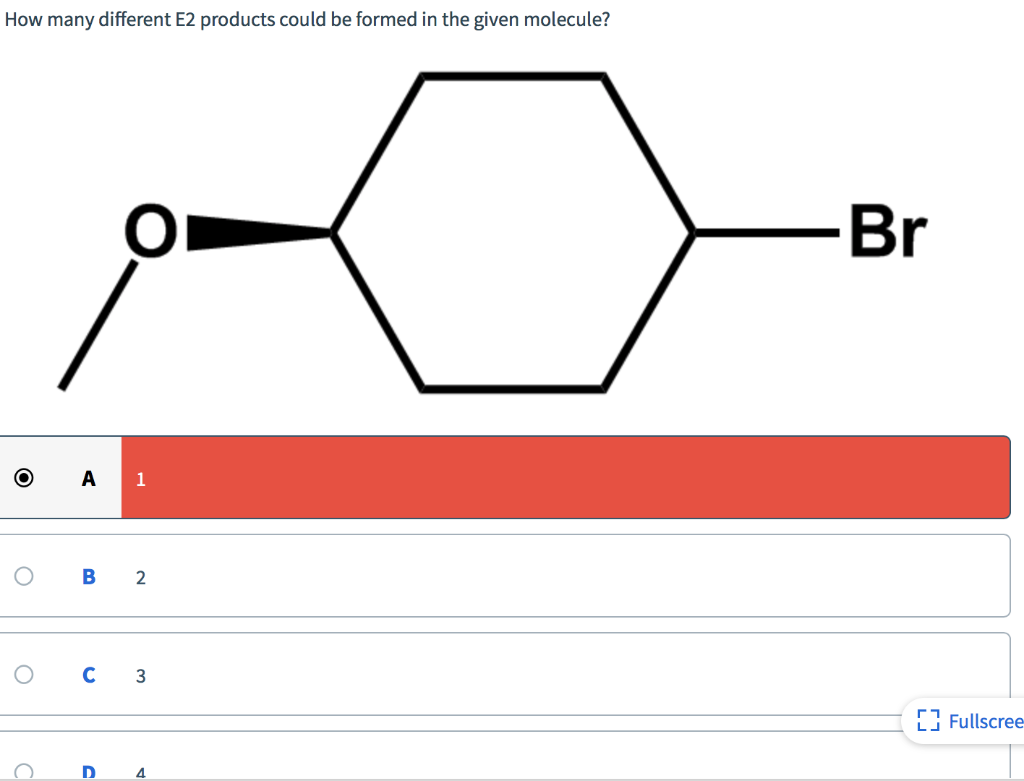 Solved How many different E2 products could be formed in the | Chegg.com