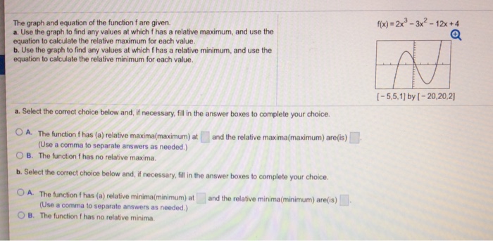 Solved The graph and equation of the function f are given | Chegg.com