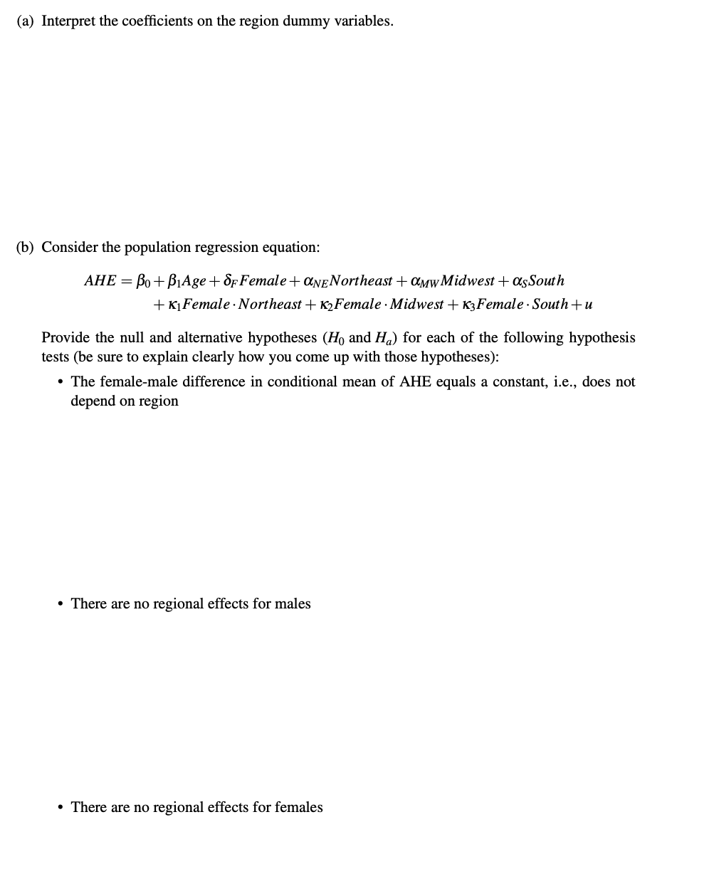 Solved Suppose we have the following estimated regression | Chegg.com