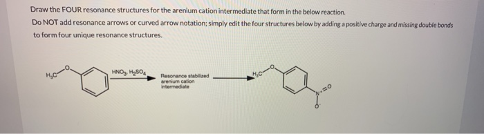 Solved Draw the FOUR resonance structures for the arenium | Chegg.com