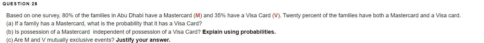 Solved Based on one survey, 80% of the families in Abu Dhabi | Chegg.com