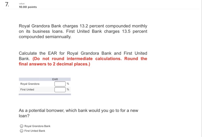 Solved 5 10.00 points Erindale Bank offers you a $50,000, | Chegg.com