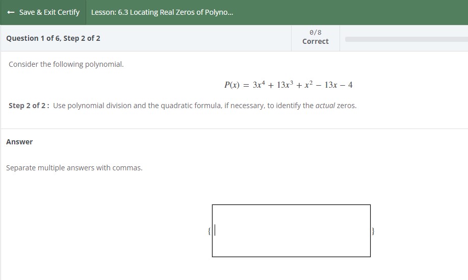 Solved Consider the following polynomial. | Chegg.com