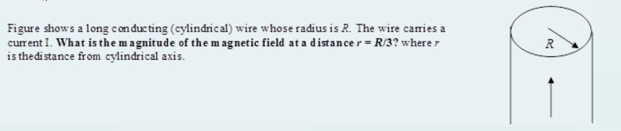Figure shows a long conducting (cylindrical) wire | Chegg.com