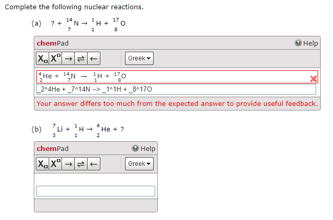 Solved Complete the following nuclear reactions. (a) ?+ 4NH+ | Chegg.com