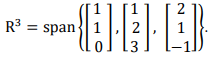 Solved R3 = span (10) ) 2 1 1 2 3 | Chegg.com