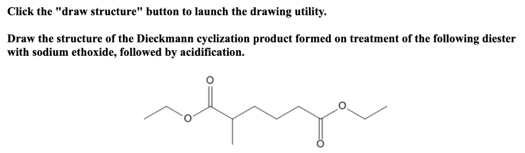 Solved Click the "draw structure" button to launch the | Chegg.com