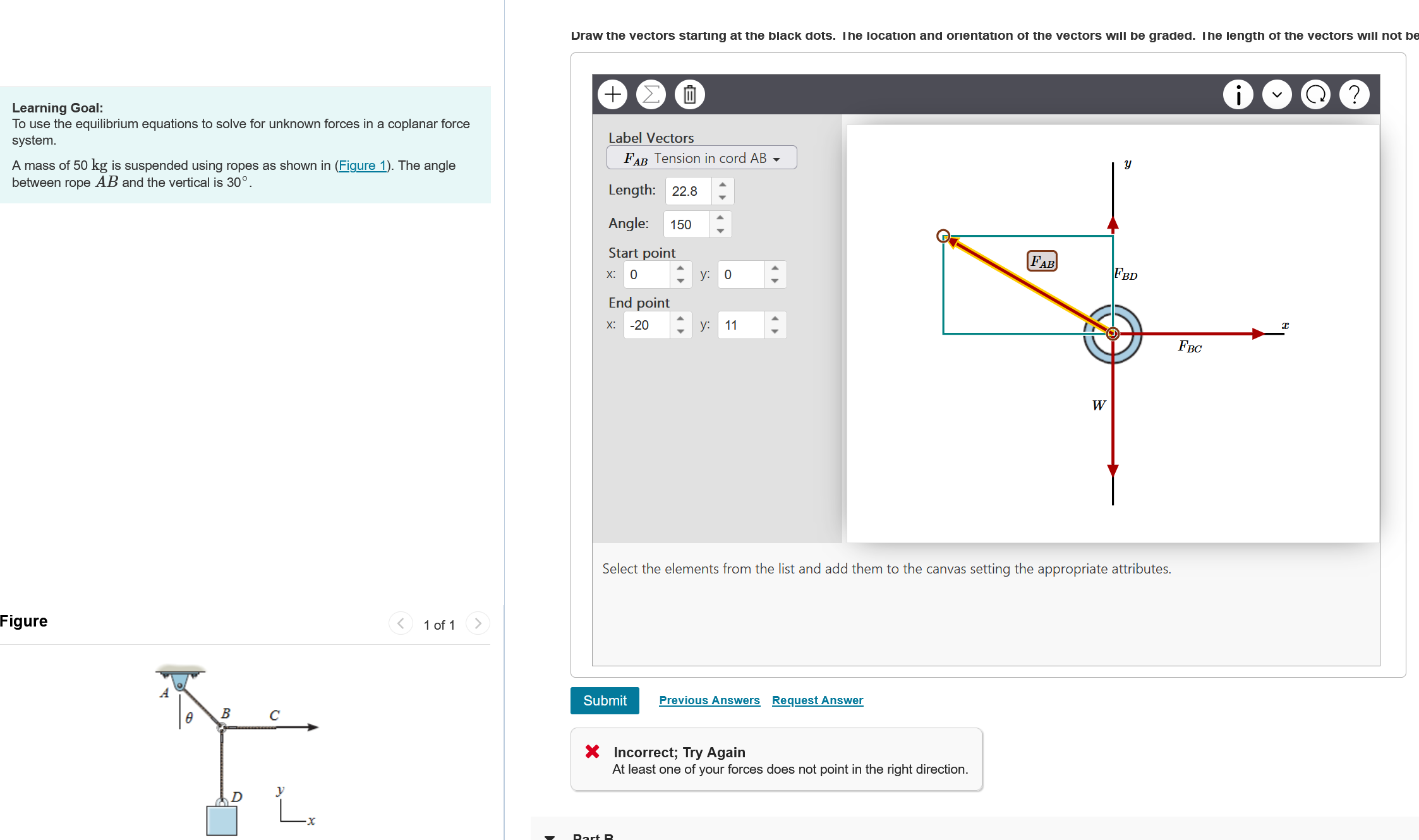 Solved Learning Goal:To use the equilibrium equations to | Chegg.com