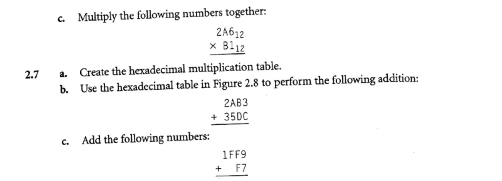 c. Multiply the following numbers together: | Chegg.com