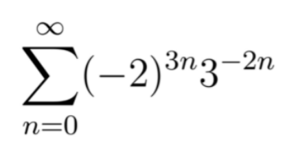Solved What are the values of a and r? Does the series | Chegg.com