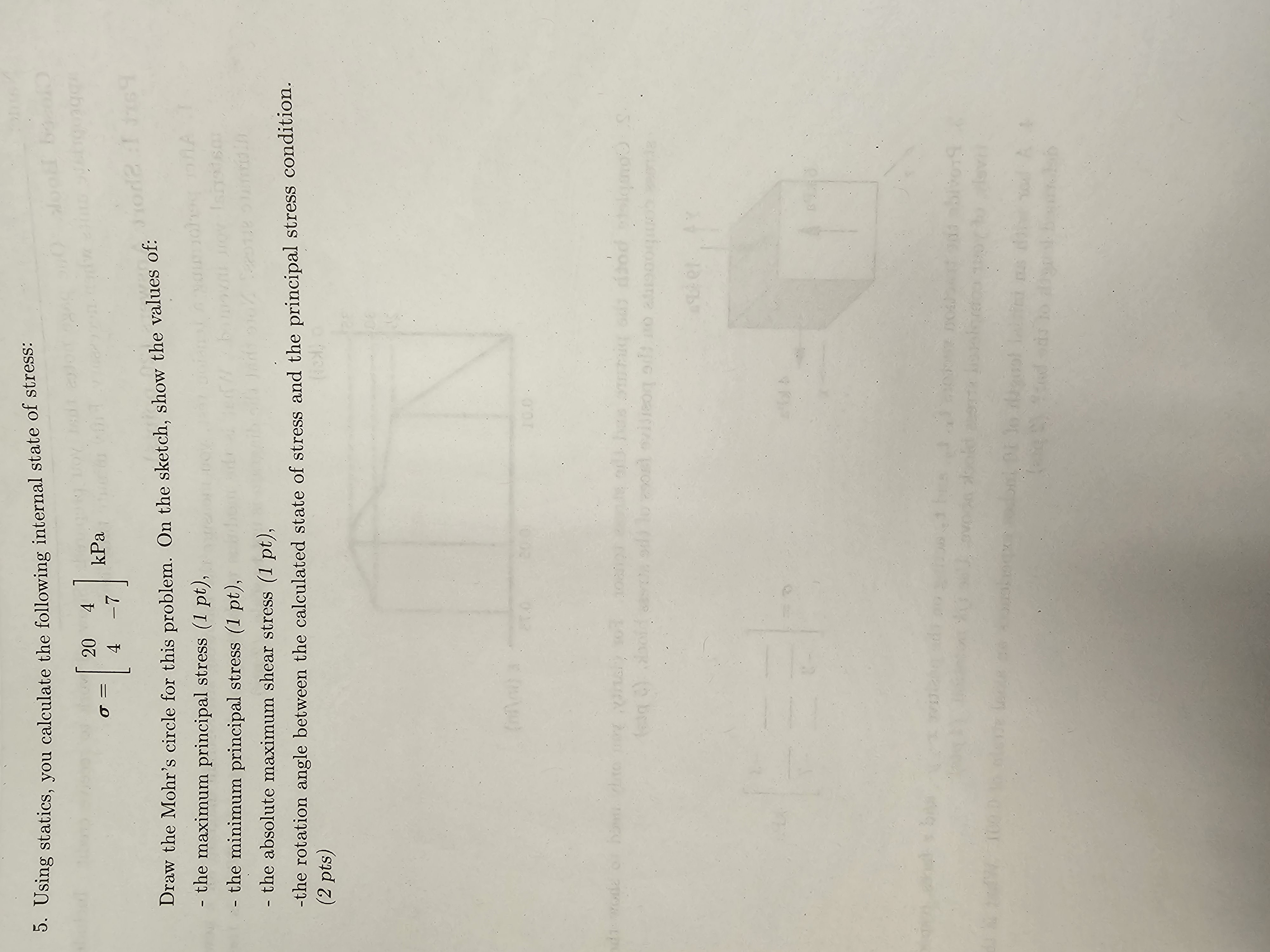 5. Using statics, you calculate the following | Chegg.com