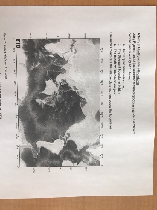 Solved ivity 3: Identifying Plate Boundaries Using Figures 1 | Chegg.com