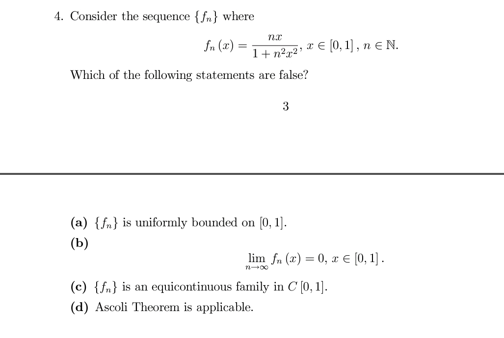Solved Please briefly explain the equicontinuous and Arzela | Chegg.com