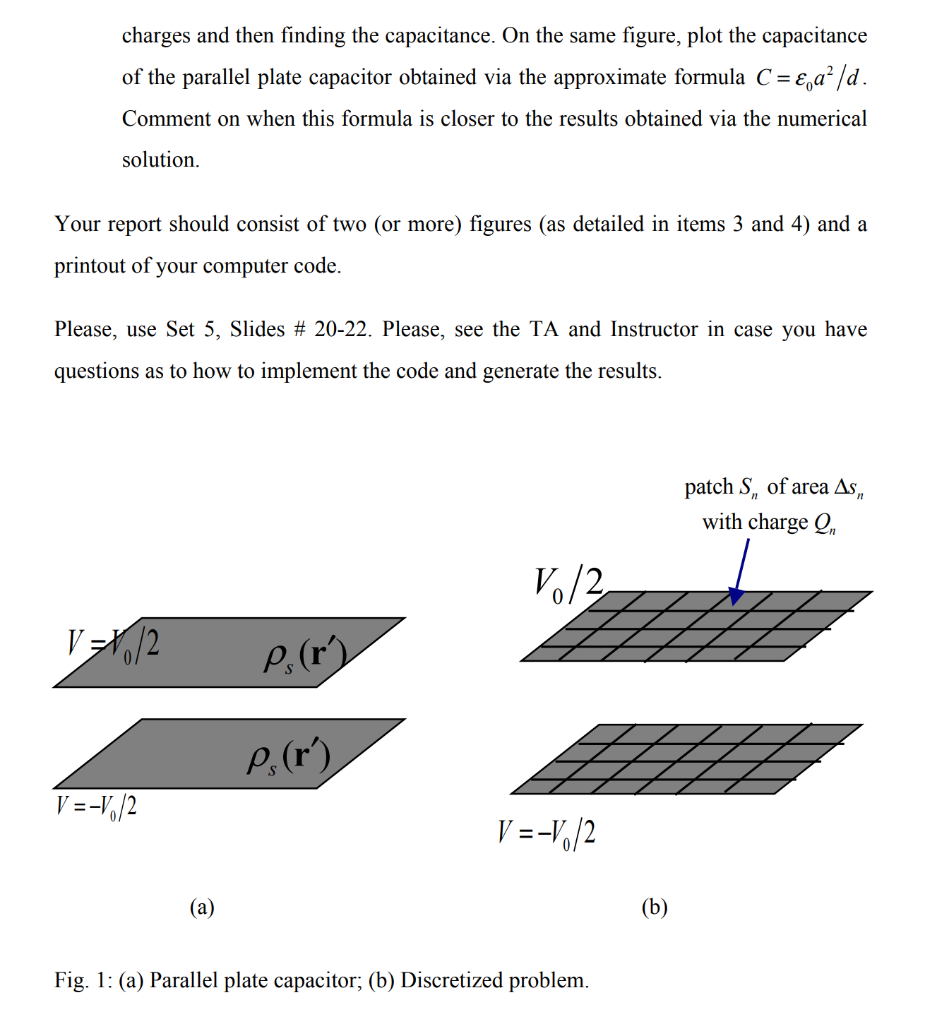 Consider a parallel plate capacitor shown in | Chegg.com