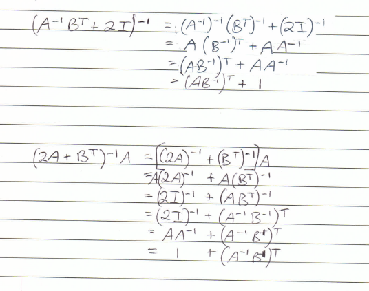 Solved How do I use properties of matrix operations to show | Chegg.com