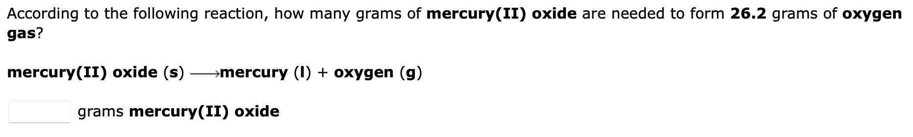 Solved According to the following reaction, how many grams | Chegg.com
