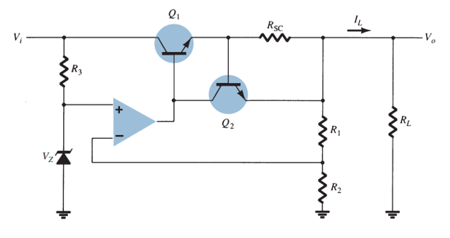 Solved Current Limiting (Series) Voltage Regulator. Show all | Chegg.com