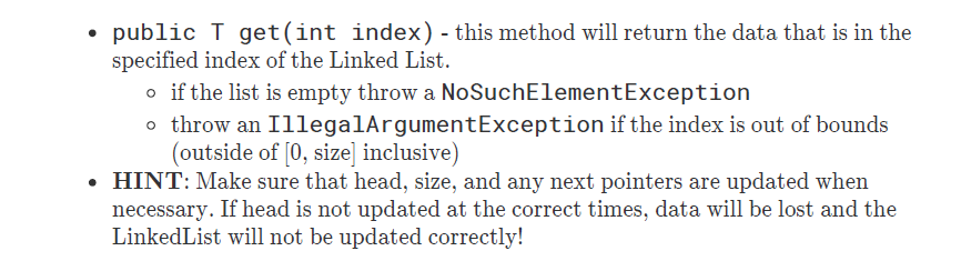Solved LinkedList.java Fields: This class has the following | Chegg.com Solved LinkedList.java Fields: This class has the following | Chegg.com