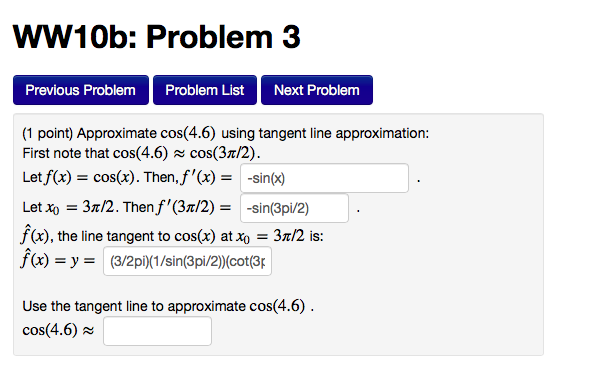 Solved WW10b: Problem 3 Previous Problem Problem ListNext | Chegg.com