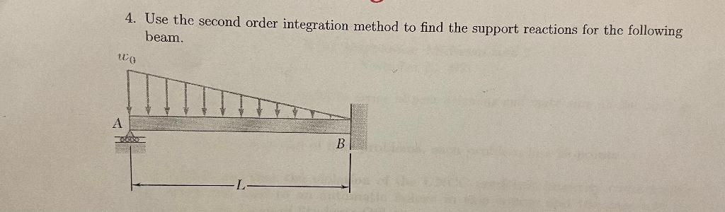 Solved 4. Use the second order integration method to find | Chegg.com