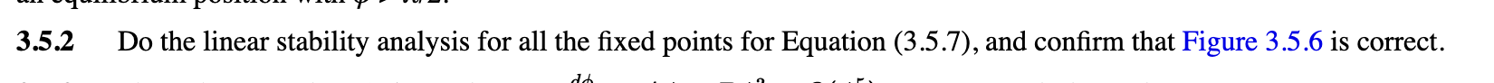 Solved .5.2 Do the linear stability analysis for all the | Chegg.com