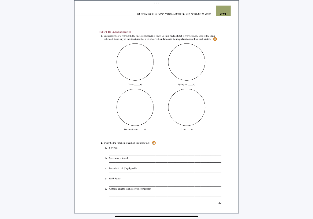 1. Each circle below represents the microscopic field | Chegg.com