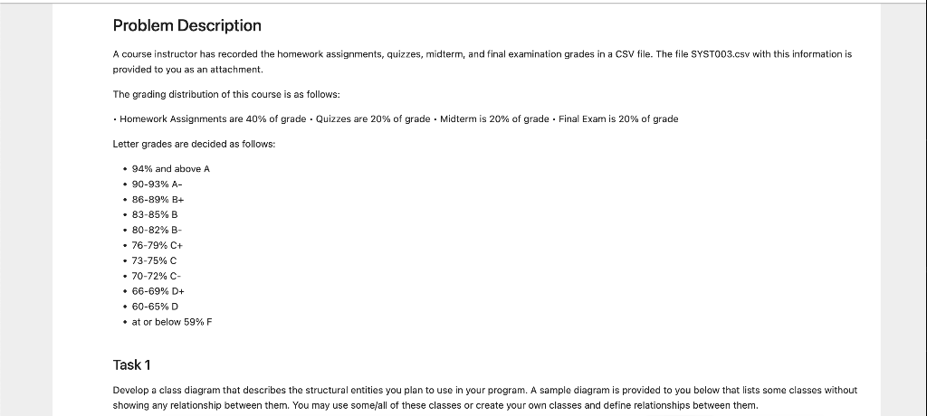 Solved A course instructor has recorded the homework | Chegg.com