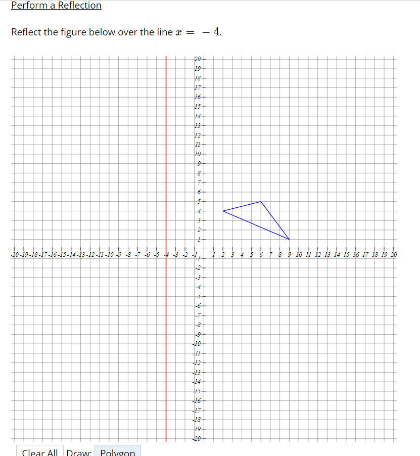 Solved Perform a Reflection Reflect the figure below over | Chegg.com