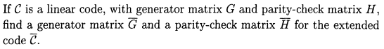 Solved If C is a linear code, with generator matrix G and | Chegg.com