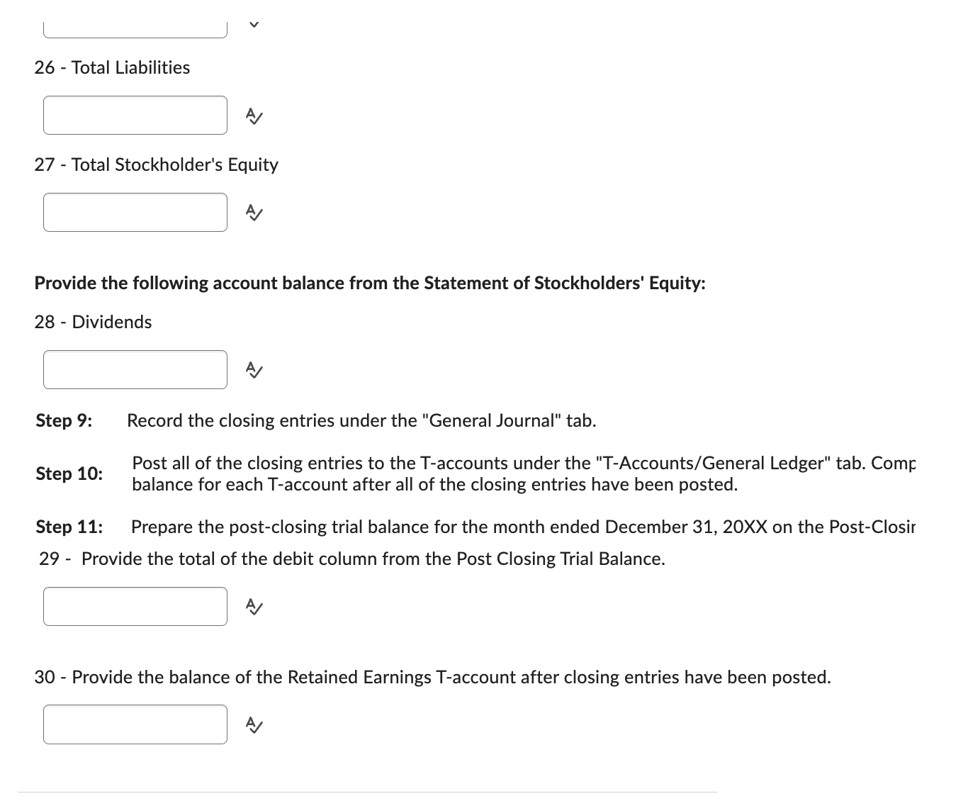 Solved ome Statement, Statement of Stockholder's Equity, and | Chegg.com
