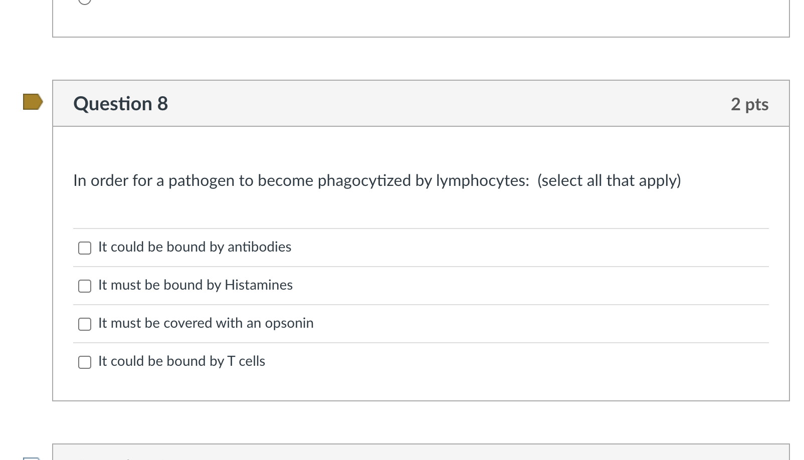 Solved Question 8 2 pts In order for a pathogen to become | Chegg.com