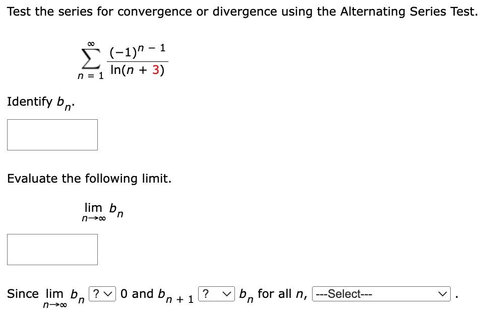 Solved Test the series for convergence or divergence using | Chegg.com