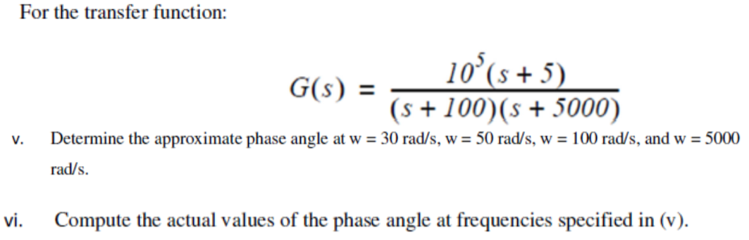 Solved For the transfer function: 10ʻ(s + 5) G(S) = (s + | Chegg.com