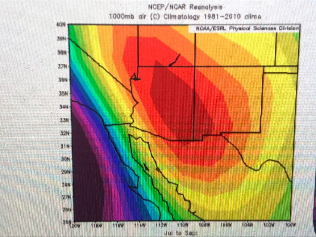 Solved NCEP/NCAR Reanalysis 1000mb alr (C) Climatology | Chegg.com
