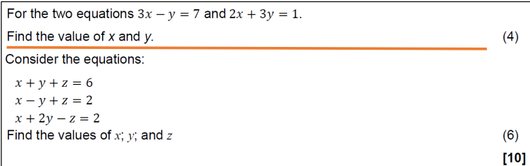 Solved For the two equations 3x−y=7 and 2x+3y=1 Find the | Chegg.com