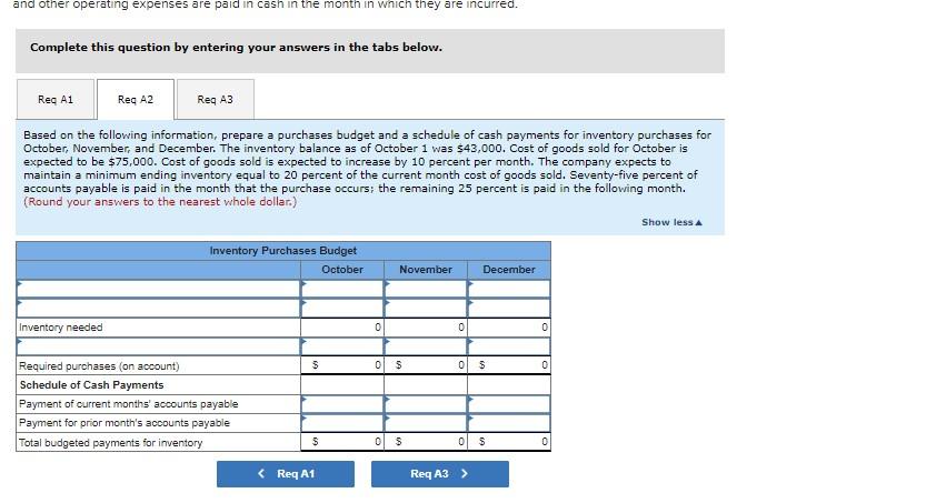 Solved ATC 7.2 (Algo) Group Assignment Master budget and pro | Chegg.com