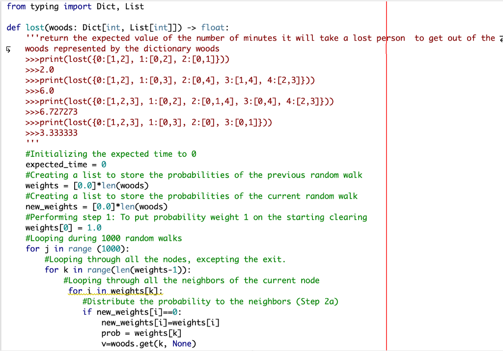 Solved from typing import Dict, List to get out of the def | Chegg.com