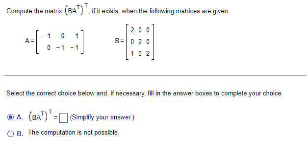 Solved units of product A, units of product B, and units of | Chegg.com