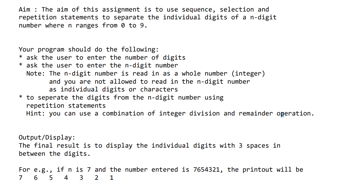 Solved Please Do In C Language Without Array And If Possible 